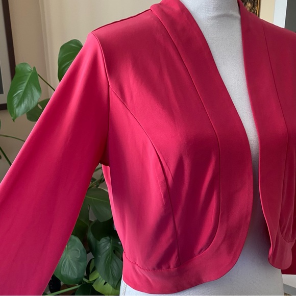 VENUS | Jackets & Coats | Hot Pink Open Front Bolero | Poshmark